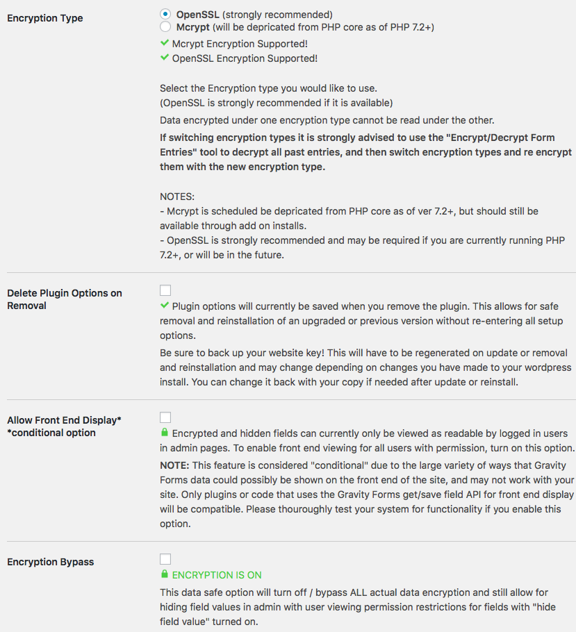 Gravity Forms Encrypted Fields by PluginOwl | CodeCanyon
